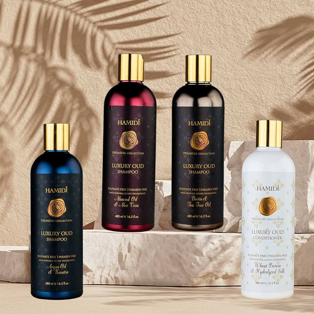 HAMIDI -LUXURY OUD SHAMPOO BIOTIN & TEA TREE OIL - 480ML – Fragrance Castle